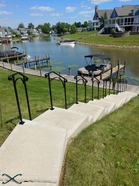 Shop Arch Styled Hand Railings For Concrete Steps | DIY Handrails