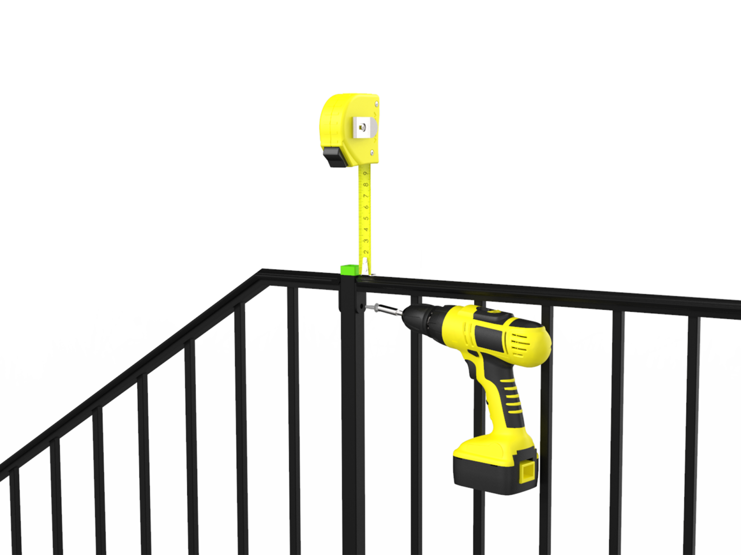 Level Handrail Installation: Continuing a Newel Rail