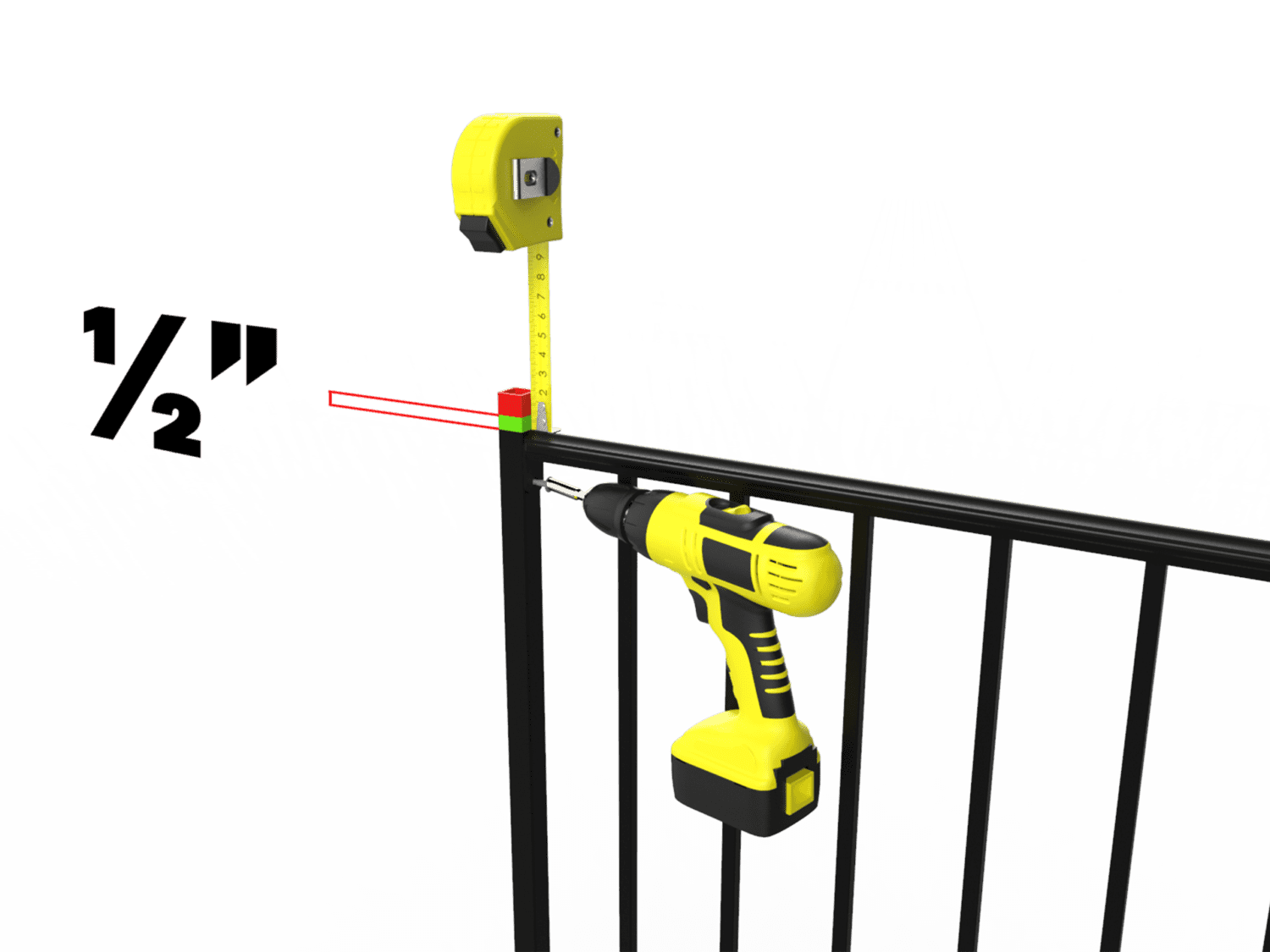 Installation Instructions for Stand-Alone Level Handrail - DIY Handrails