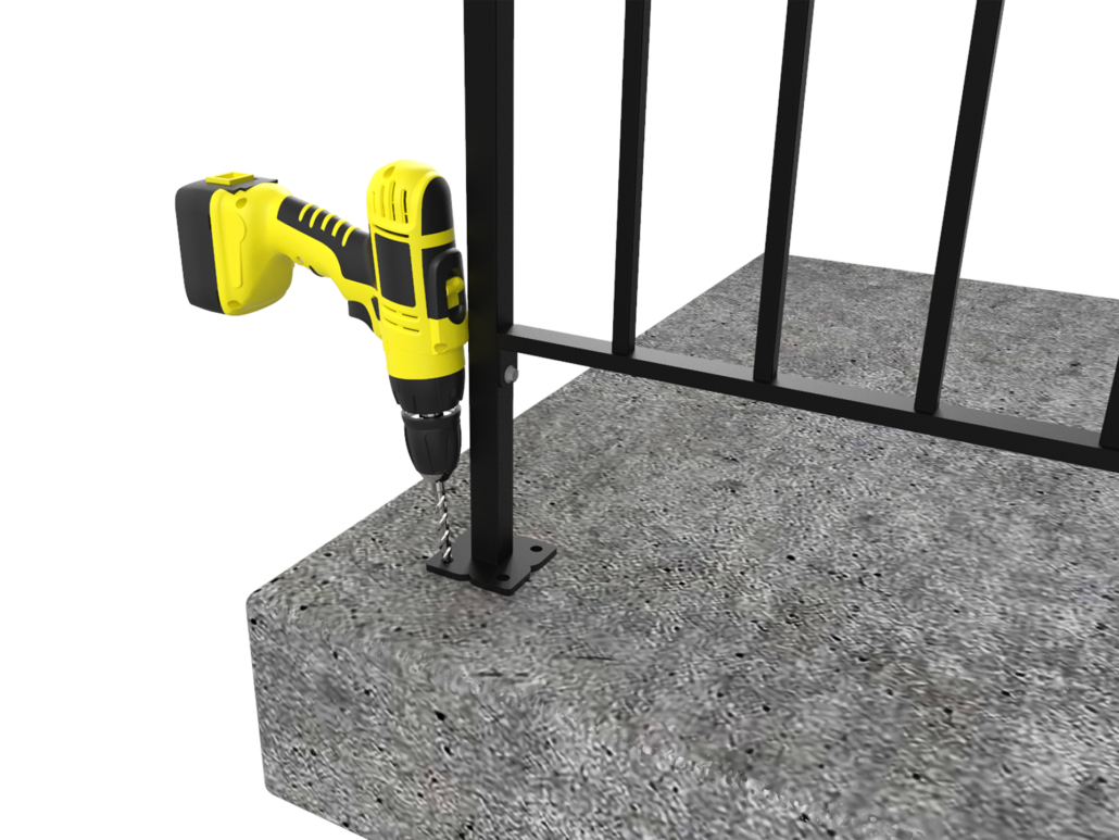 Installation Instructions for Stand-Alone Level Handrail - DIY Handrails