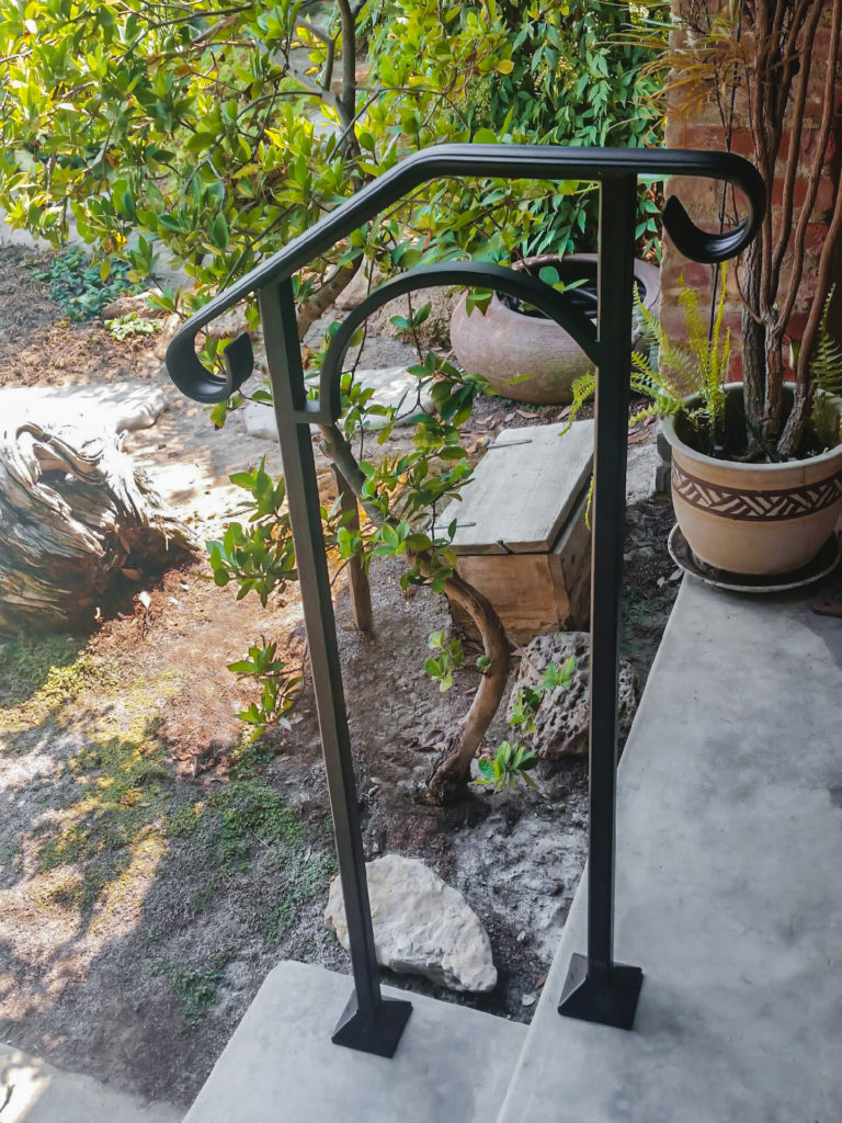 12-Inch Wrought Iron Arch Handrail | DIY Handrail