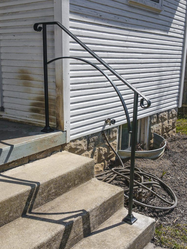 36-Inch Wrought Iron Arch Handrail | DIY Handrail