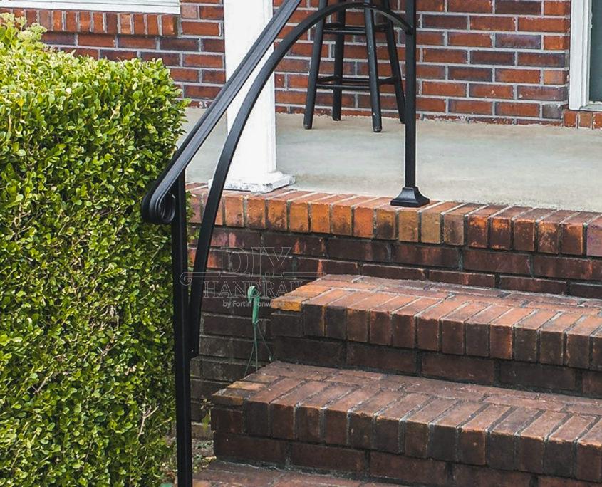48-Inch Wrought Iron Arch Handrail | DIY Handrail