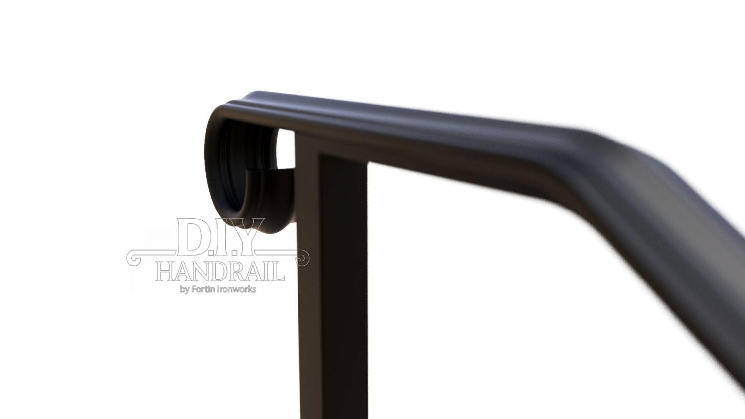 36-Inch Wrought Iron Arch Handrail | DIY Handrail