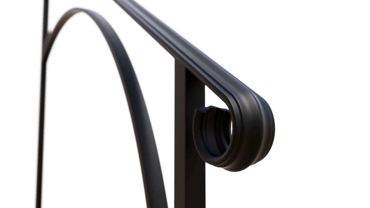 12-Inch Wrought Iron Arch Handrail | DIY Handrail