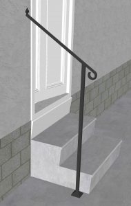 Shop DIY Wrought Iron Handrail | Handrails For Indoor & Outdoor Steps