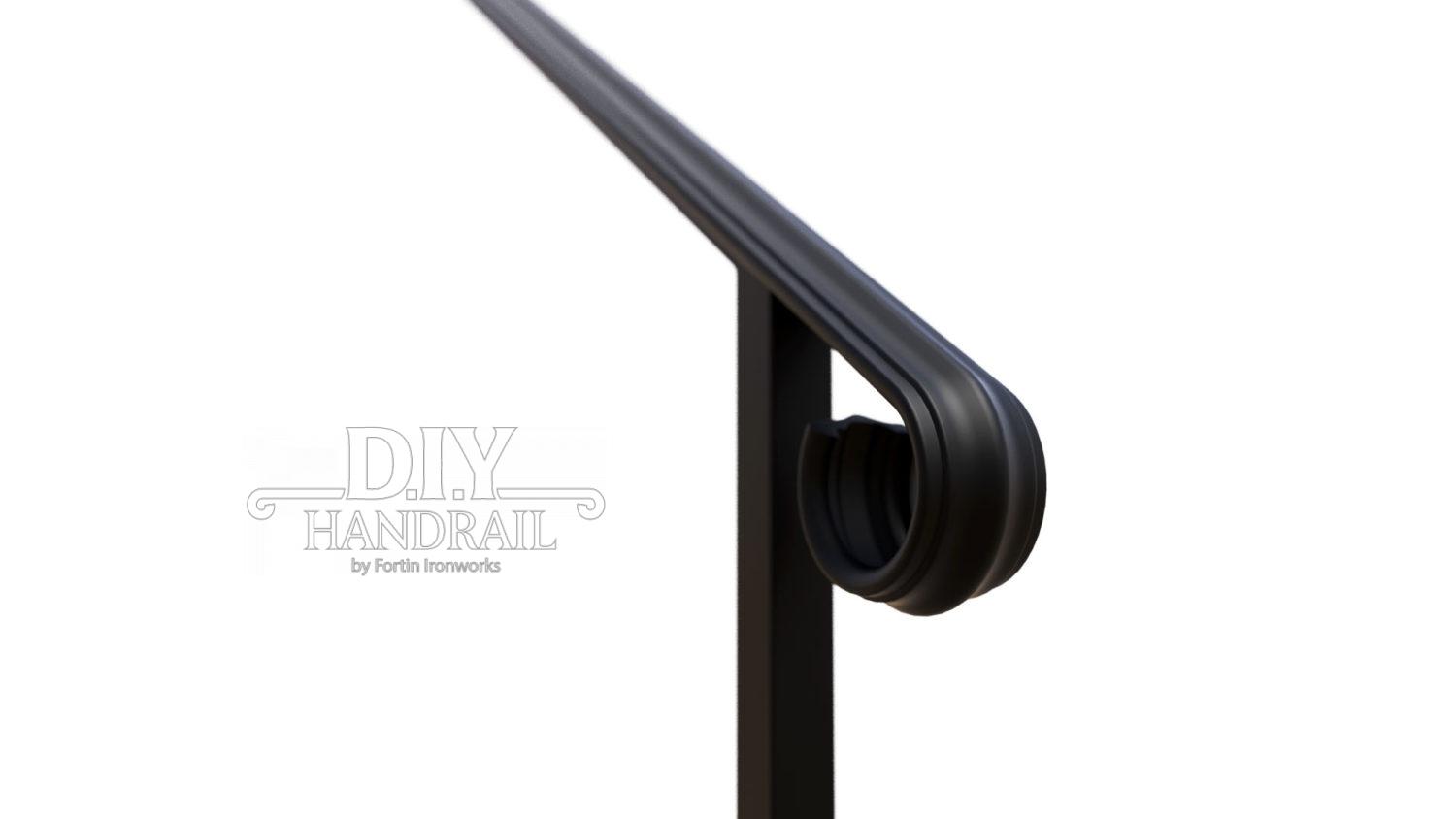20-Inch Wall & Floor Mounted Handrail | DIY Handrail