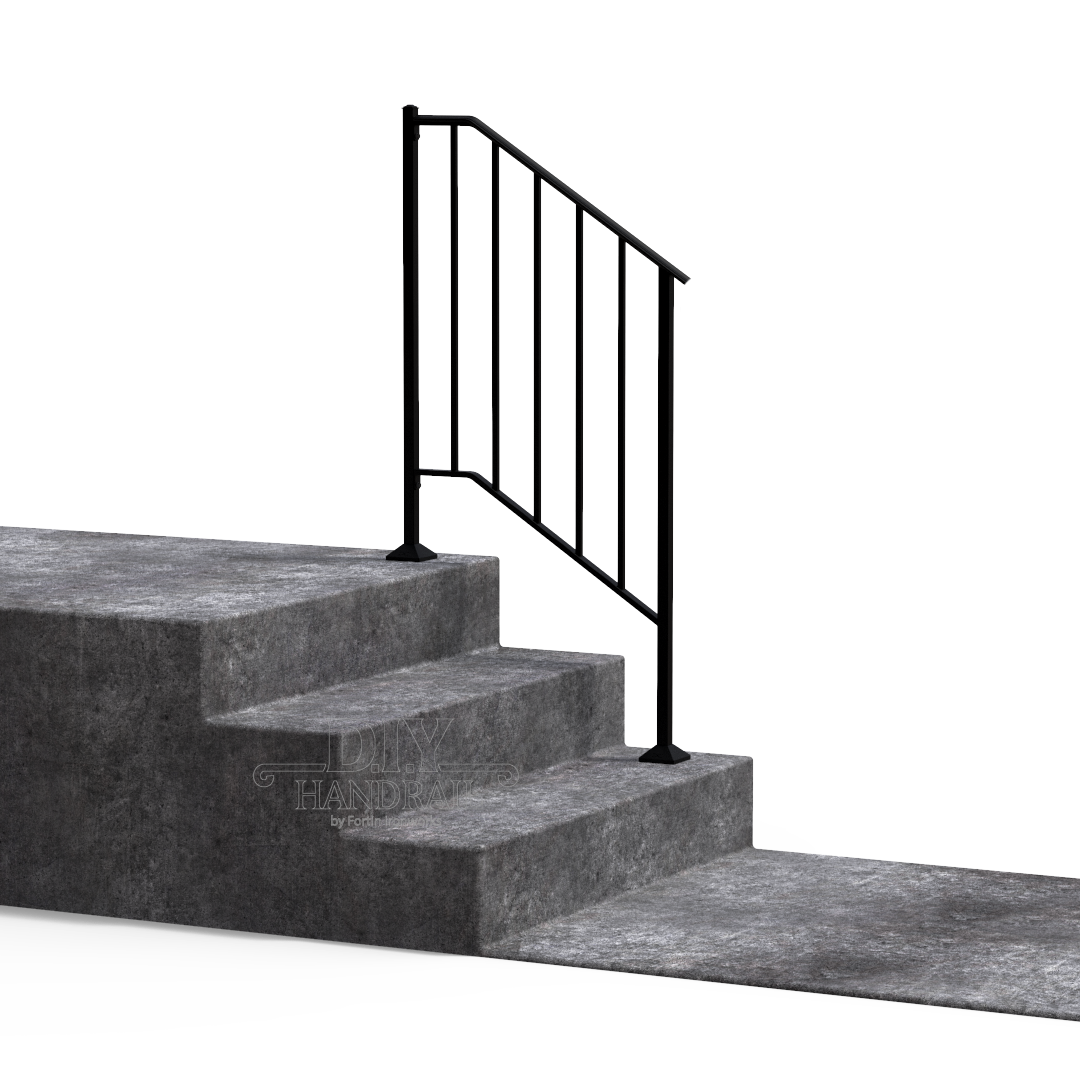 MidLine Iron Handrail | Perfect for 2-3 Steps