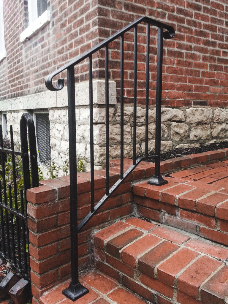 Picket #2 Iron Handrail - Fits 2-3 Stairs