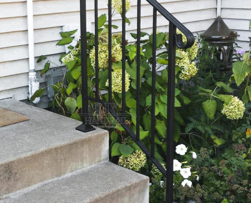 Picket #2 Iron Handrail - Fits 2-3 Stairs